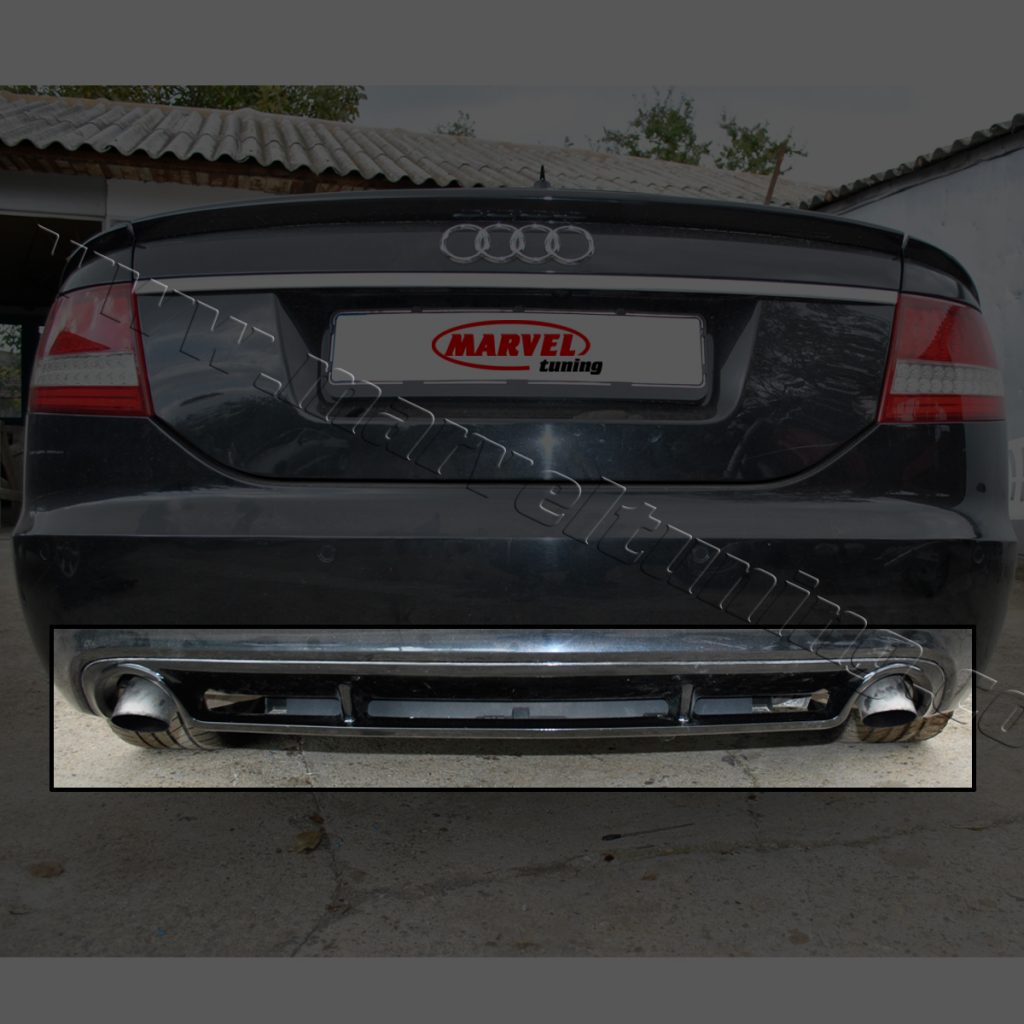 Rear Bumper Spoiler Diffuser AUDI A6 C6 #010715 – Marvel Tuning