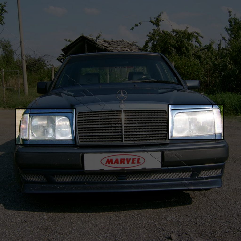 Headlights Eyebrows Mercedes E-class W124 #100611 – Marvel Tuning