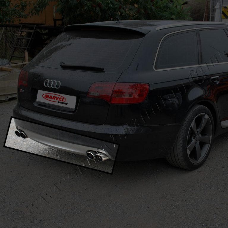 Rear Bumper Spoiler Diffuser (Type S6) AUDI A6 C6 #010727 – Marvel Tuning