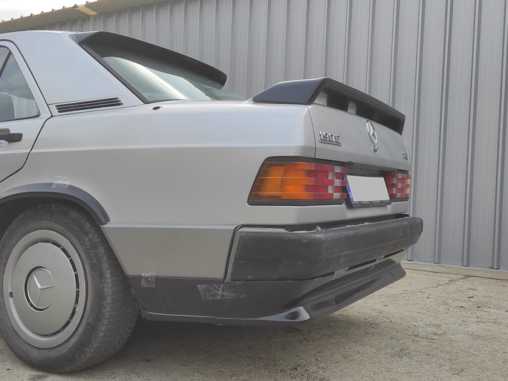 Rear Bumper Spoiler Mercedes 190 W201 facelift #100512 – Marvel Tuning