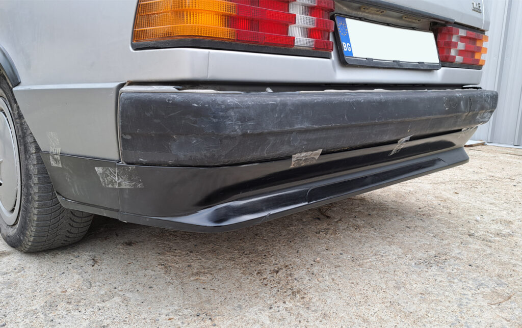 Rear Bumper Spoiler Mercedes 190 W201 facelift #100512 – Marvel Tuning