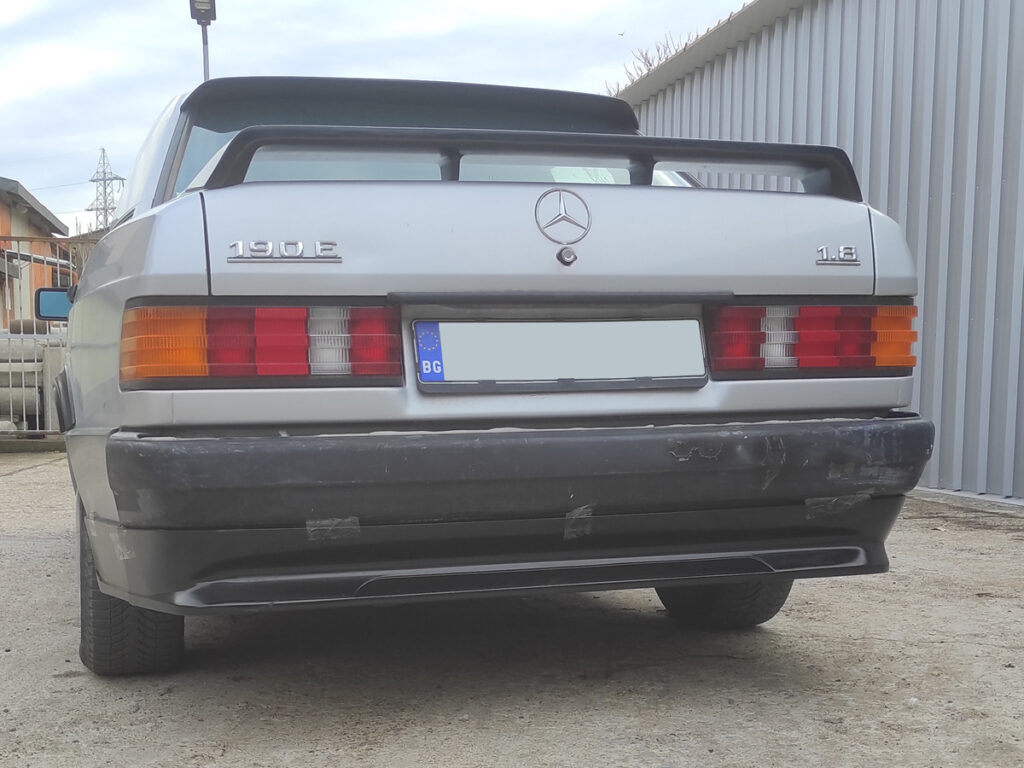Rear Bumper Spoiler Mercedes 190 W201 facelift #100512 – Marvel Tuning